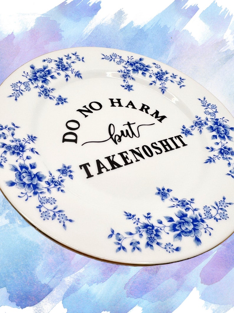 Do No Harm 8 Decorative Plate Gift for Nurse Funny Display Plate Unique ...