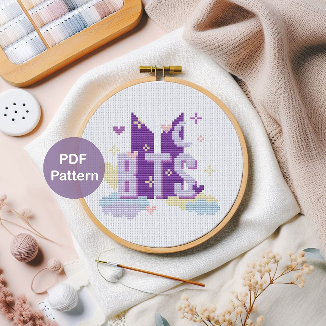 BTS Logo Cross Stitch PDF Pattern Kpop Cross Stitch Pattern Instant ...