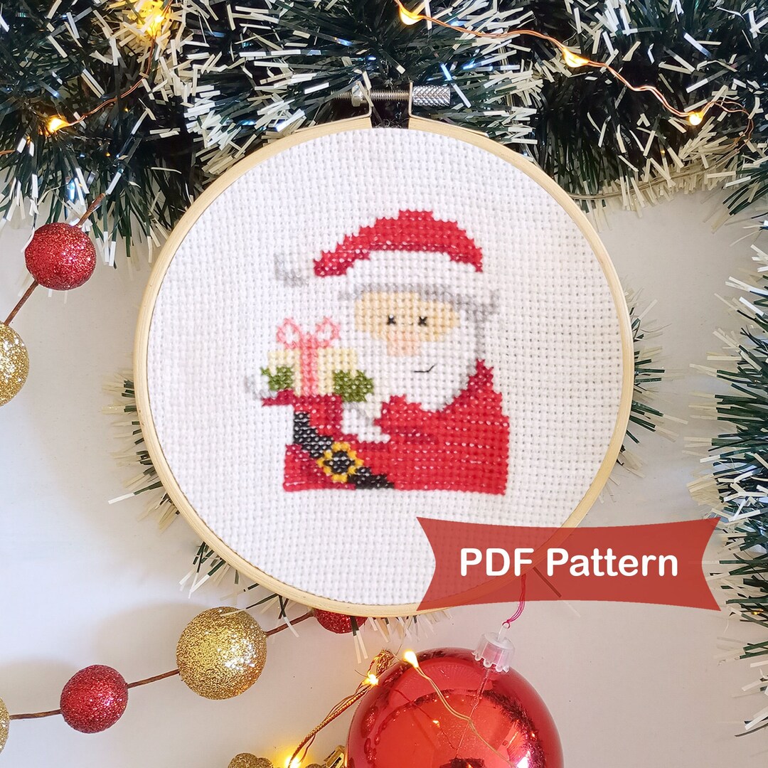 Santa Cross Stitch Pattern: Christmas Claus (PDF Pattern) - Etsy