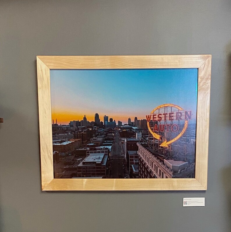 Iconic Western Auto Sign at Sunset - Downtown Kansas City - Etsy
