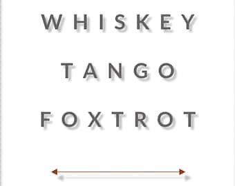 Digital Download Phonetic Alphabet Printable Foxtrot | Etsy