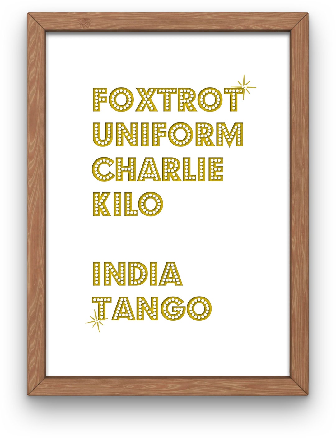 Digital Download - Phonetic Alphabet - Printable - Foxtrot Uniform ...
