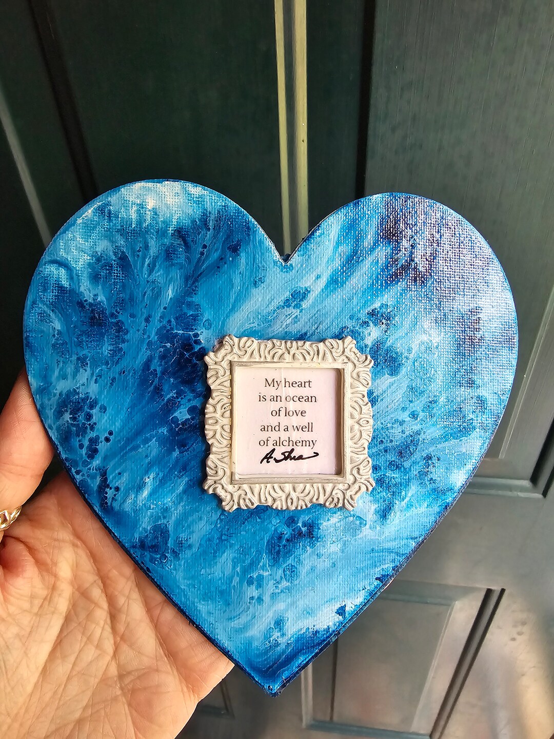 Heart Well Heart Magnet With Poem - Etsy
