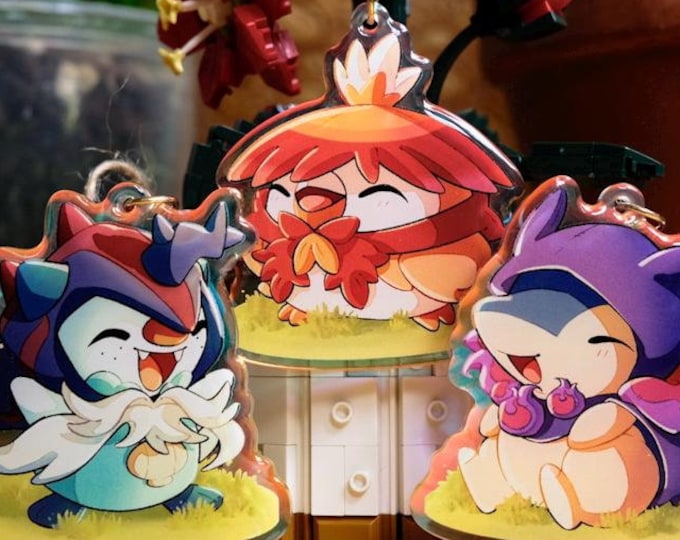 Hisui Starters Pokemon Legends Arceus Acrylic Charms - Etsy