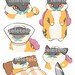 Raikou Kitty Waterproof Sticker Sheets 4.25 X 5.5 Inch Glossy - Etsy Canada