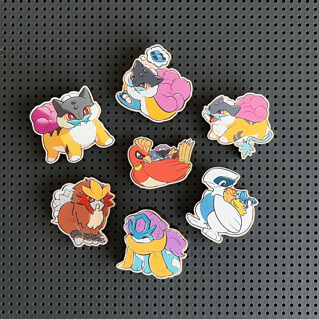 Johto Legendaries Wooden Pins - Etsy
