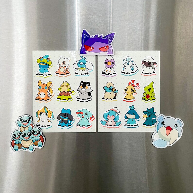 Pokemon Acrylic Magnets - Etsy