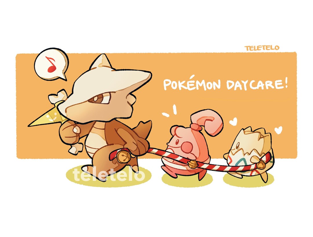 Pokemon Daycare Mini Print - Etsy