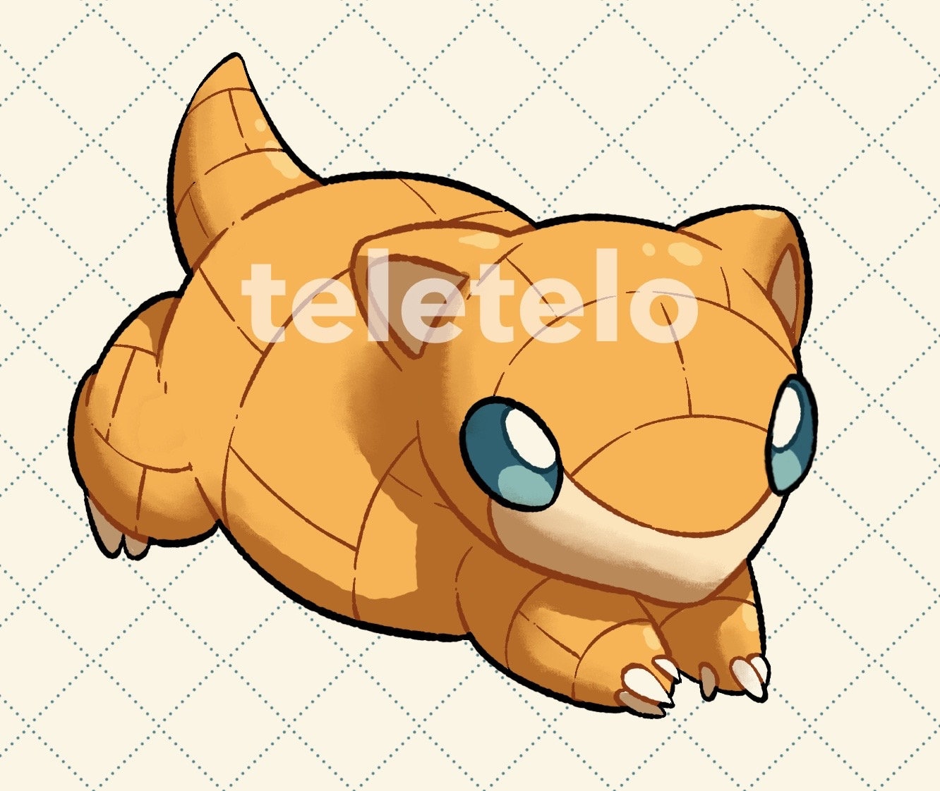 Sandshrew Matte Vinyl Sticker - Etsy