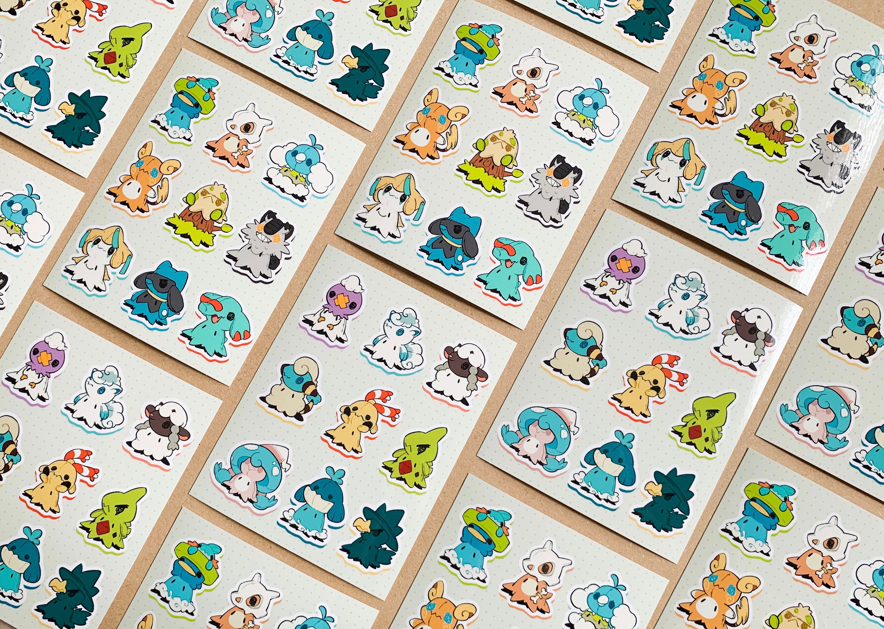 Mimikyu Variants Waterproof Sticker Sheets 4.25 X 5.5 Inch | Etsy