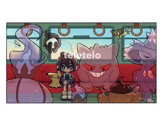 Ghost Pokemon Subway Mini Print - Etsy
