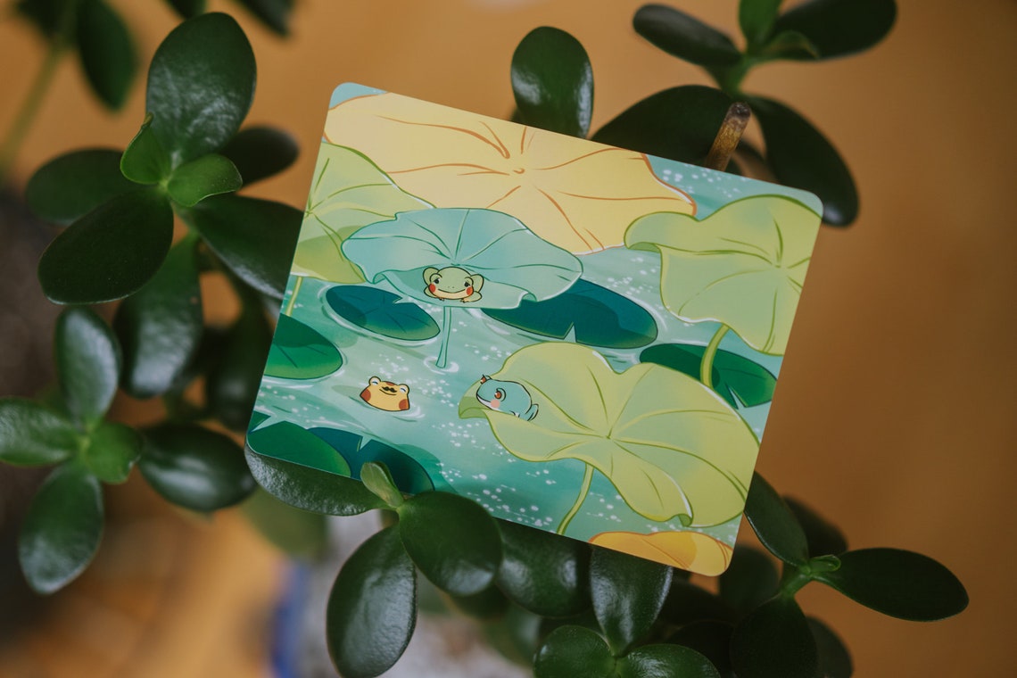 Frog Villagers on Lily Pads Animal Crossing Mini Print - Etsy