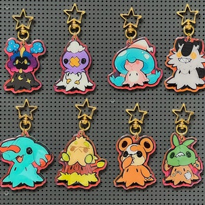 Mimikyu Variants Acrylic Charms NEW Designs Added - Etsy