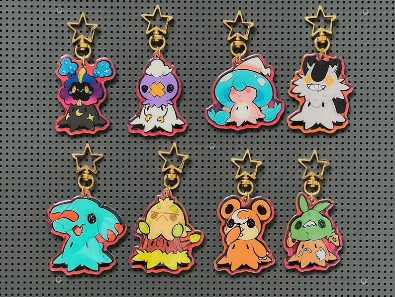 Mimikyu Variants Acrylic Charms NEW Designs Added - Etsy