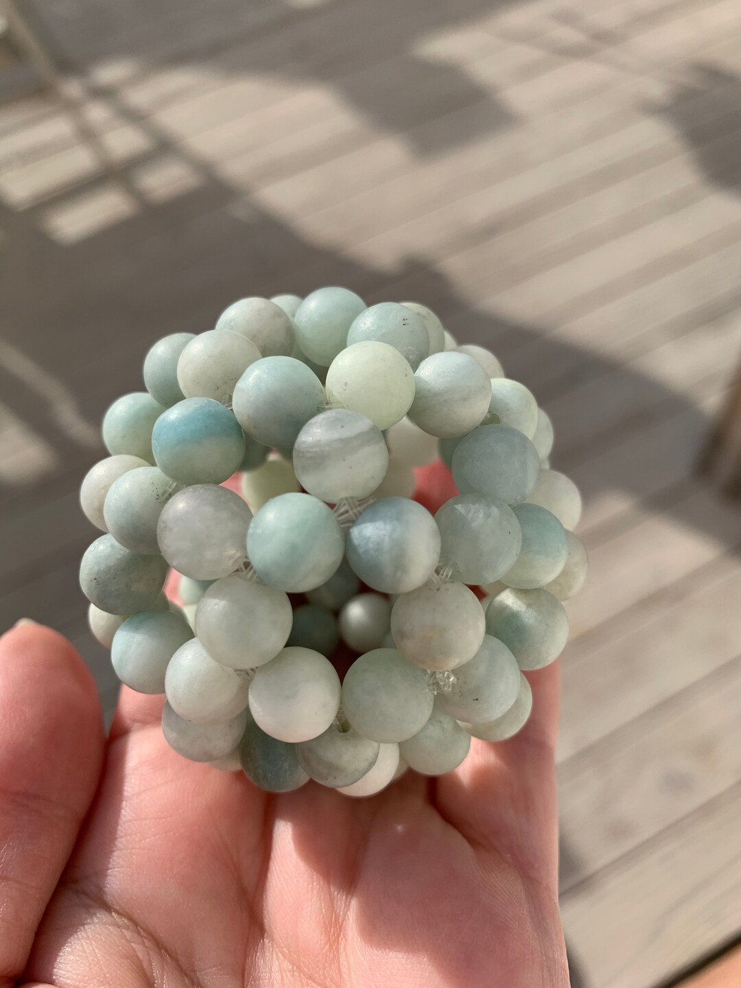 Aquamarine Fullerene Sphere – Stunning 2" AAA Grade MATTE Stone ...