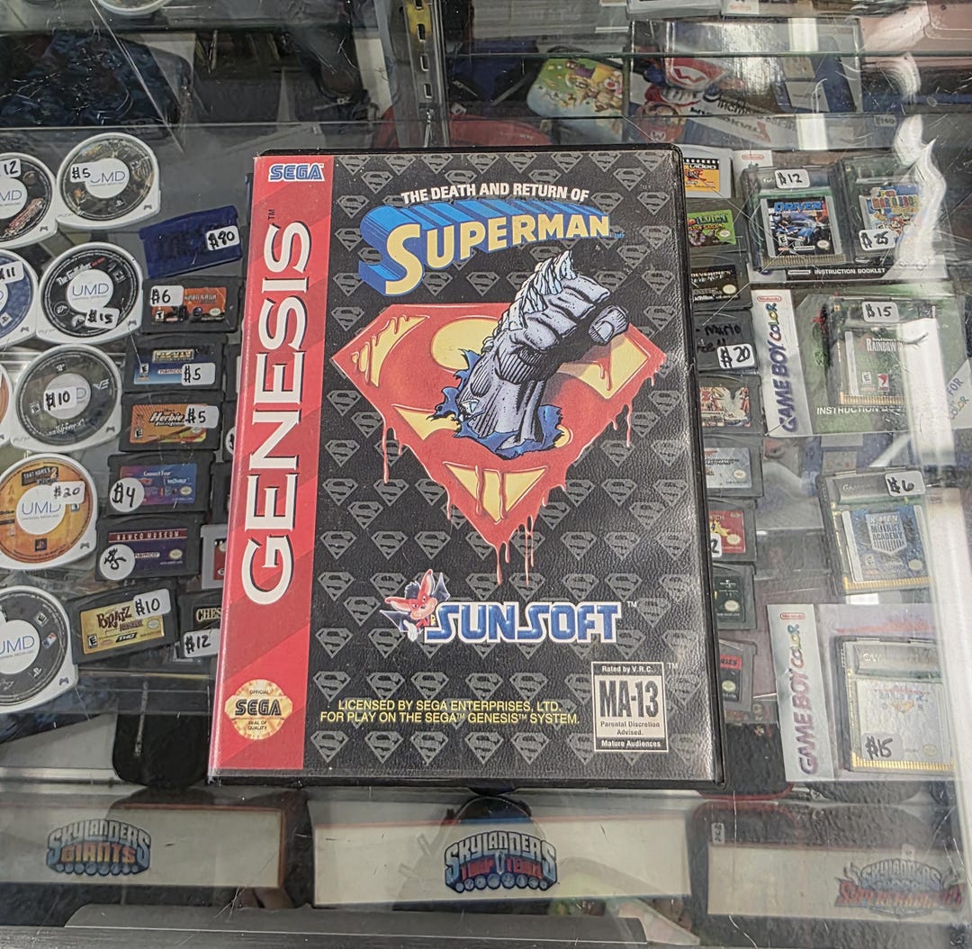 The Death and Return of Superman for Sega Genesis - Etsy