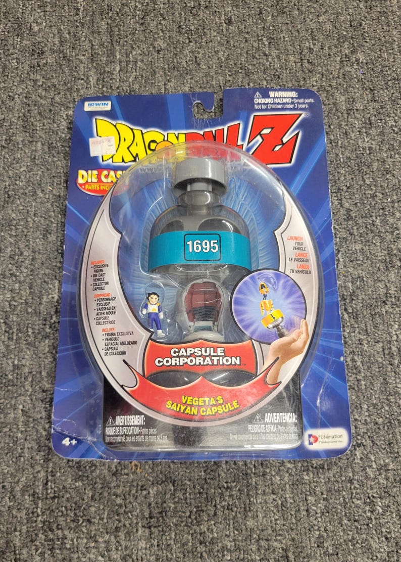 Dragon Ball Z Capsule Corporation 1695 Vegeta’s Saiyan Capsule - Etsy