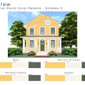 Yellow Exterior Paint Home Palettes | Yellow House Exterior Paint ...