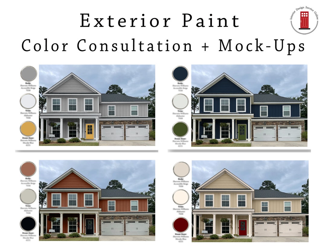 Additional Paint Color Scheme for Exterior Paint Color - Etsy