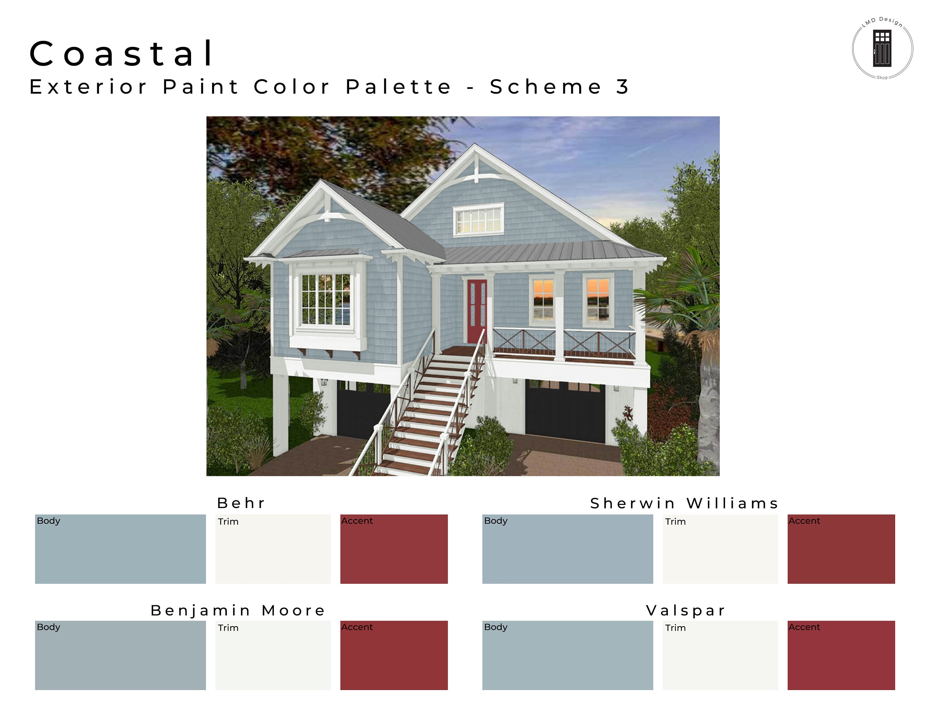 Exterior Color Palettes Of Three