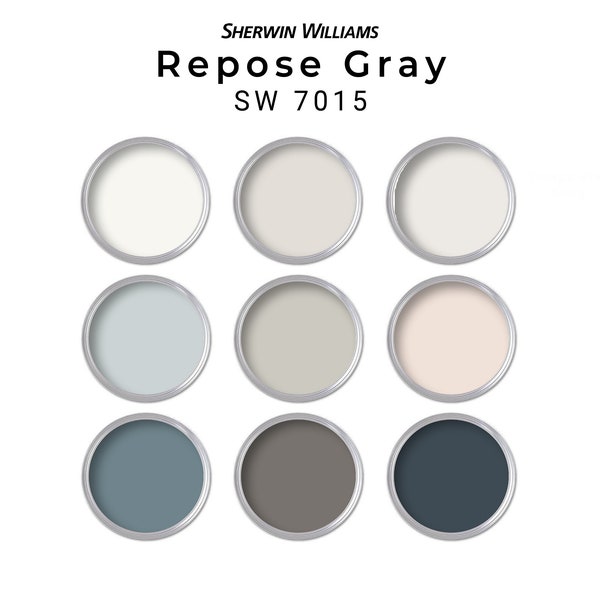 Repose Gray Paint Palette - Etsy