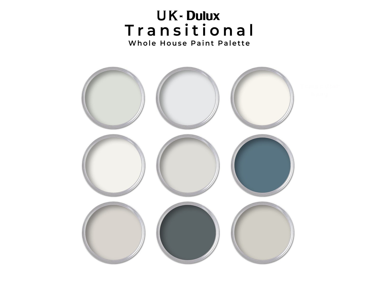 Dulux UK Transitional Paint Palette | Transitional Interior Colors ...