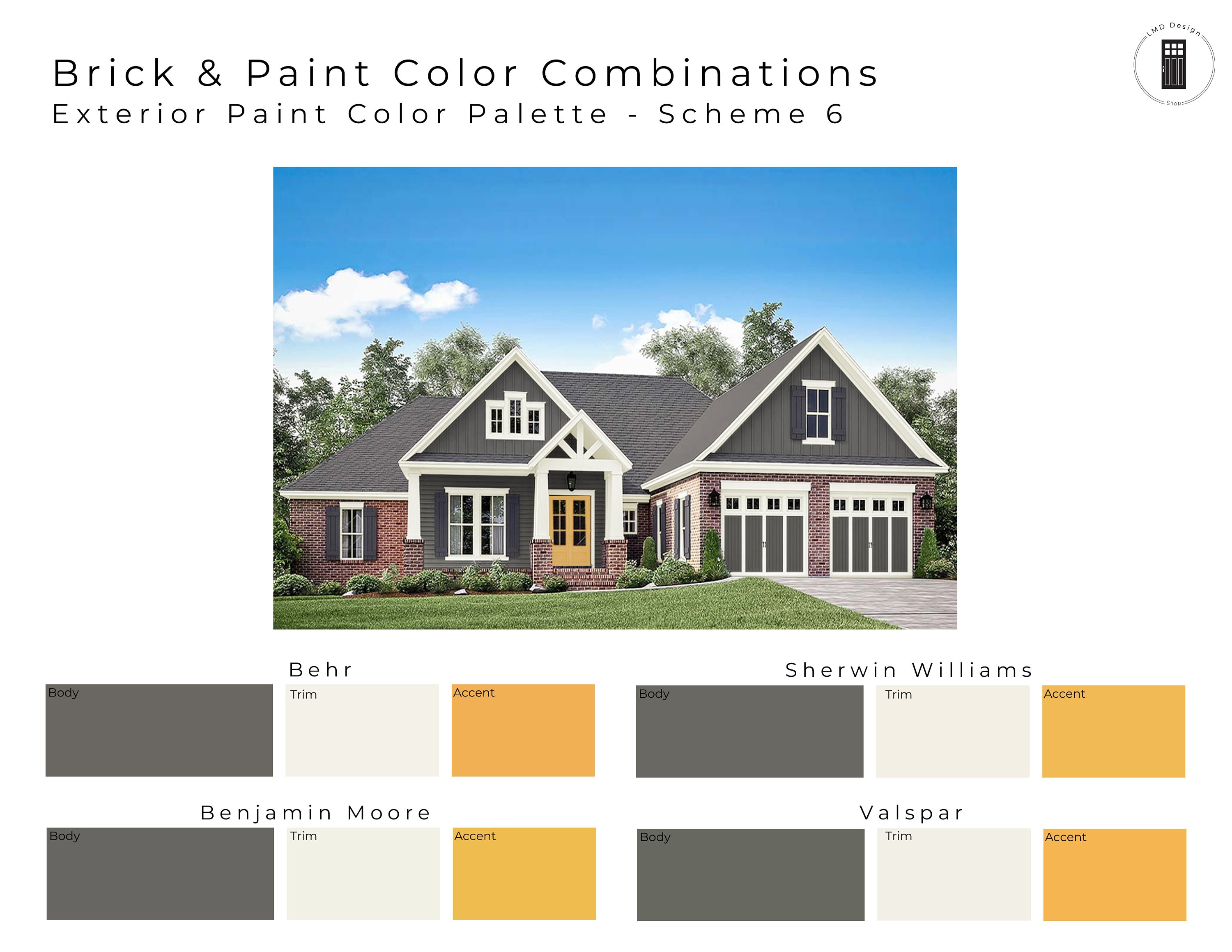 Brick Exterior Color Schemes