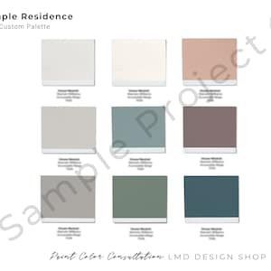 Custom Valspar Paint Color Palette | Home Paint Color Selection - Etsy
