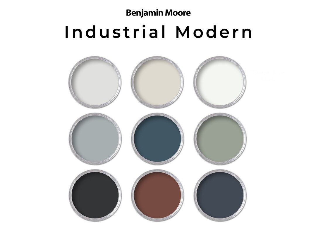 Industrial Modern Benjamin Moore Paint Palette | Home Interior Paint ...
