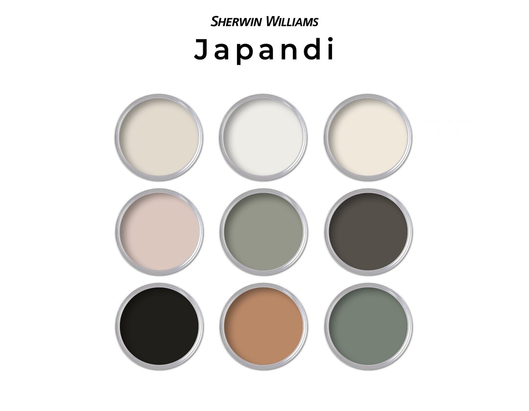 Japandi Sherwin Williams Paint Color Palette | Whole House Paint ...