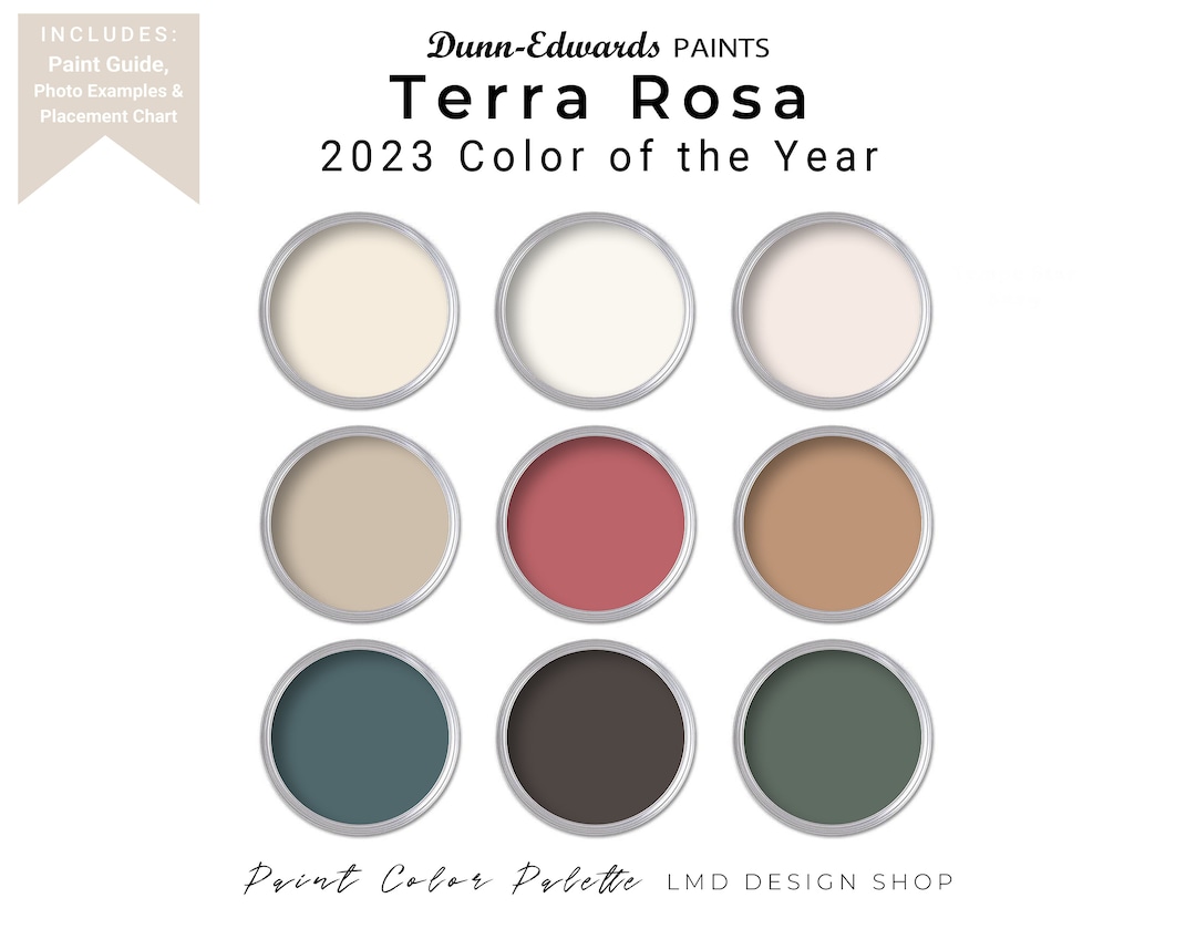 Dunn-edwards 2023 Terra Rosa Paint Palette Whole House Paint - Etsy