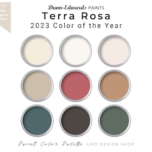 Dunn-edwards 2023 Terra Rosa Paint Palette Whole House Paint - Etsy