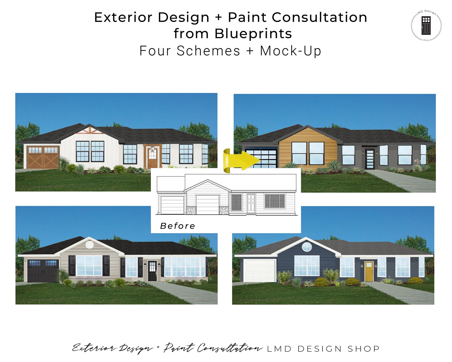 Exterior Design & Paint Color Consultation Exterior Design - Etsy