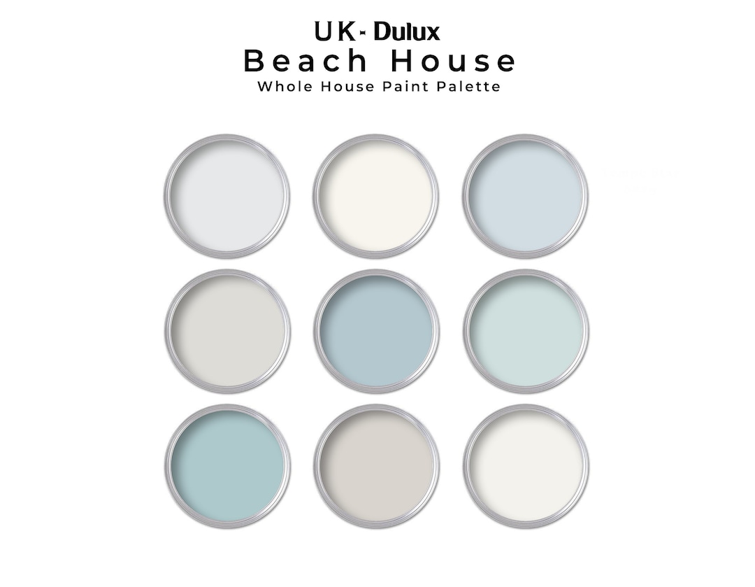 Dulux UK Beach House Paint Color Palette | Dulux (UK Color Codes) Beach ...