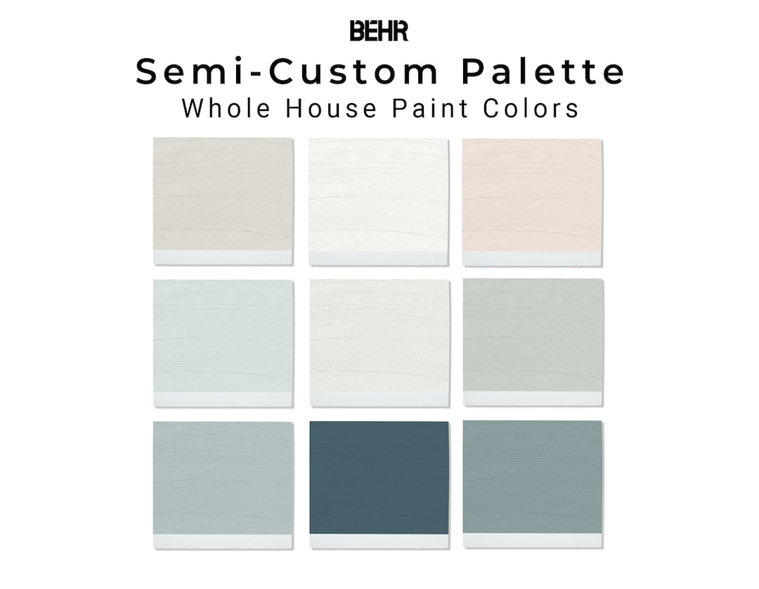 Behr Custom Paint Color Palette | Home Paint Color Consultation - Etsy
