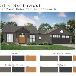Pacific Northwest Exterior Paint Color Palettes | Northwest Style ...