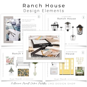 Exterior Paint Color Palette for Ranch House | Paint Colors for ...