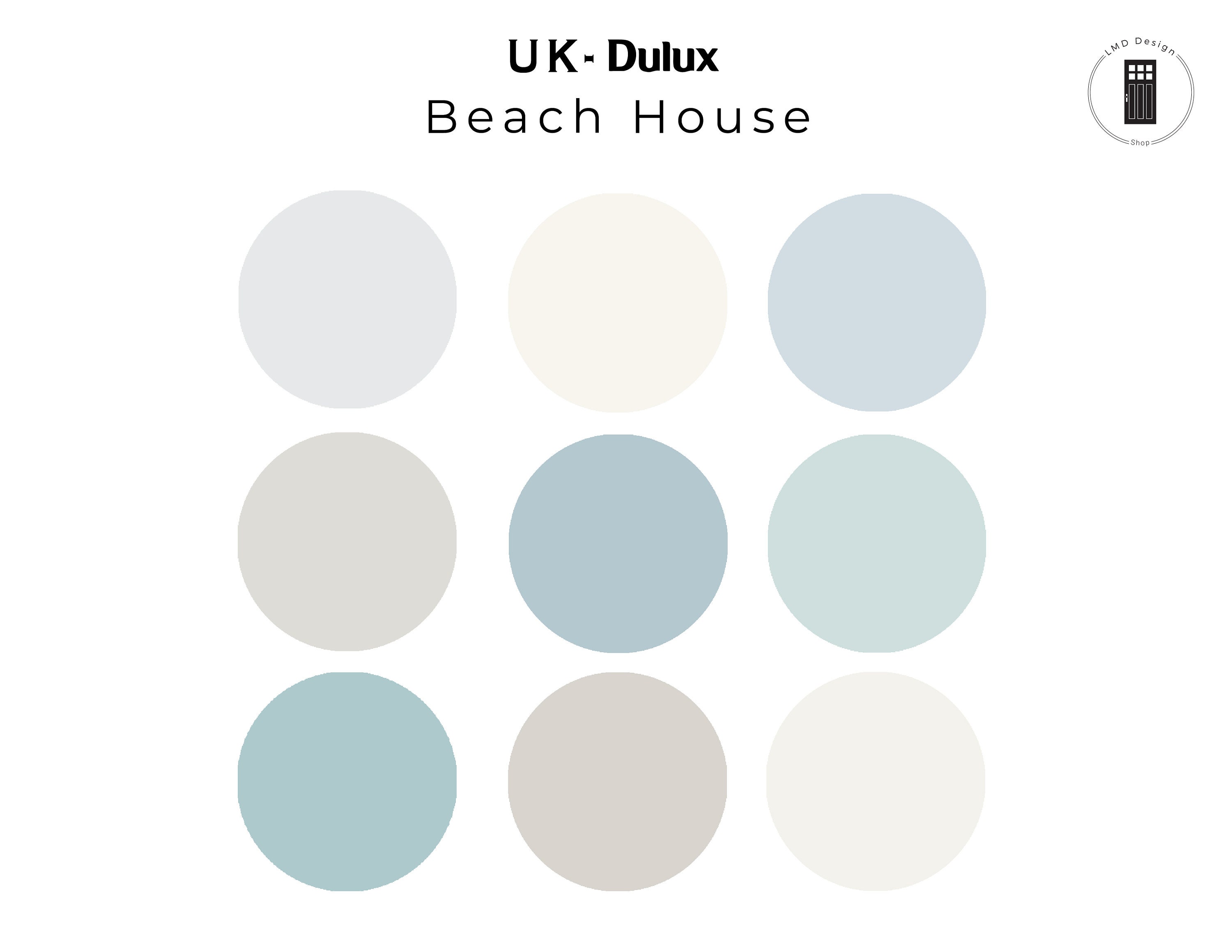 Dulux UK Beach House Paint Color Palette | Dulux (UK Color Codes) Beach ...