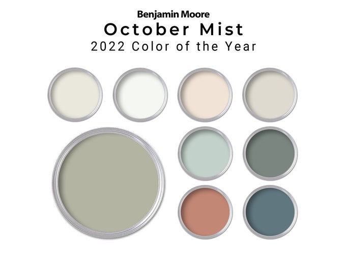 2022 Color of the Year Paint Color Scheme, Premade Paint Palette ...