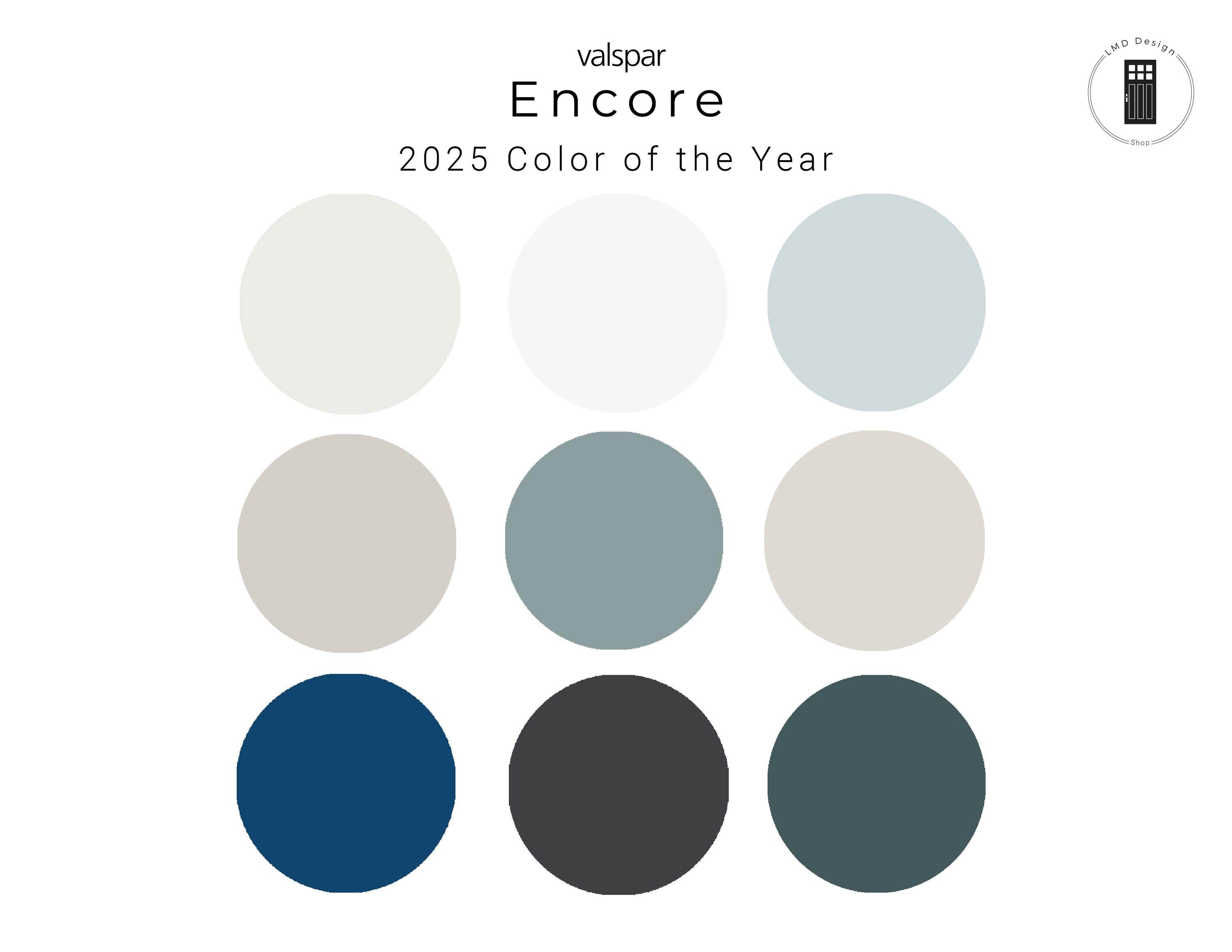 Valspar Paint Palette 2025 Color of the Year Encore | Whole House ...