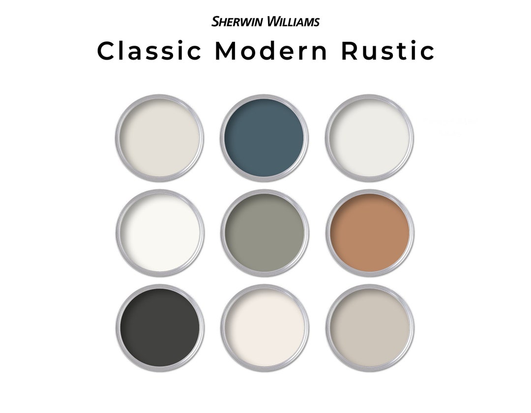 Rustic Modern Sherwin Williams Paint Color Palette | Interior Home ...