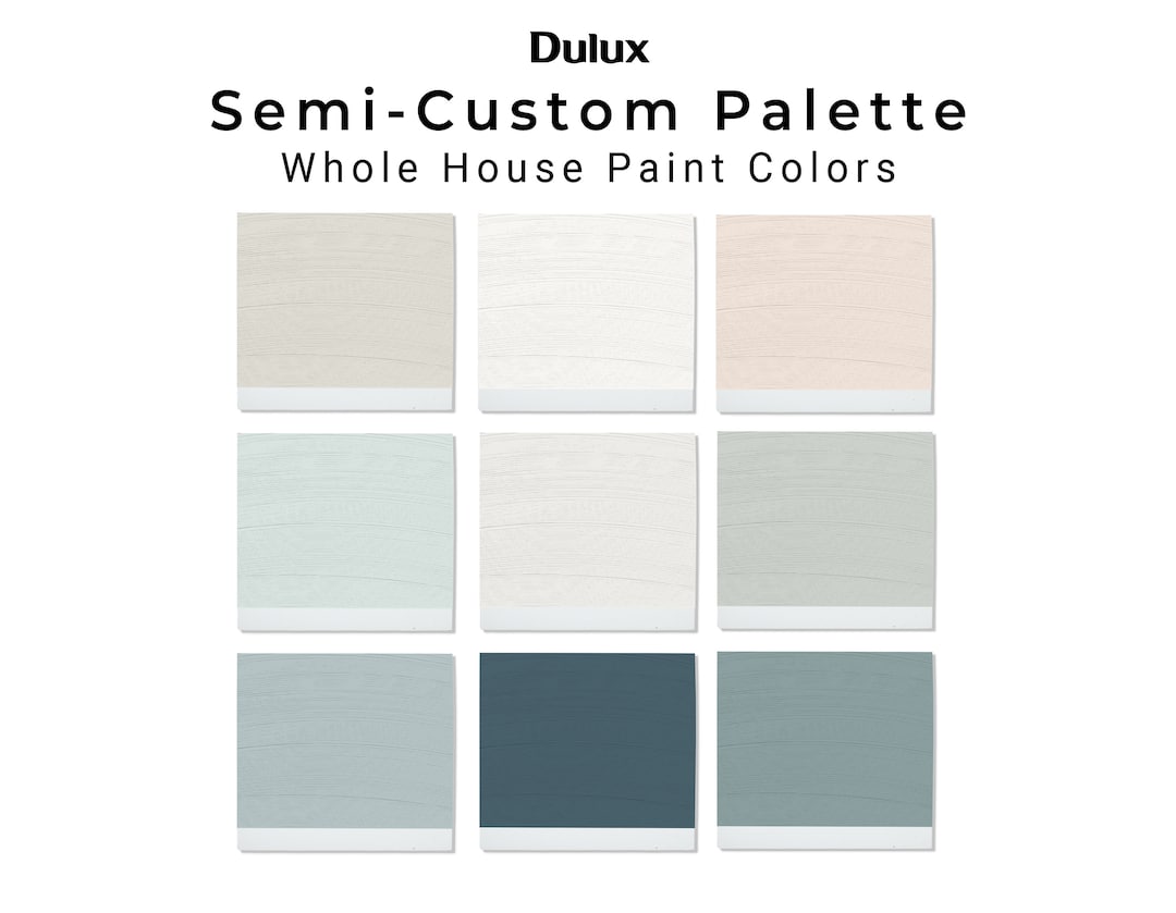 Custom Dulux Paint Color Palette | Interior Design Paint Scheme - Etsy