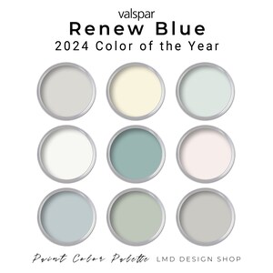 Valspar 2024 Color Renew Blue Paint Palette Whole House Beach Paint ...