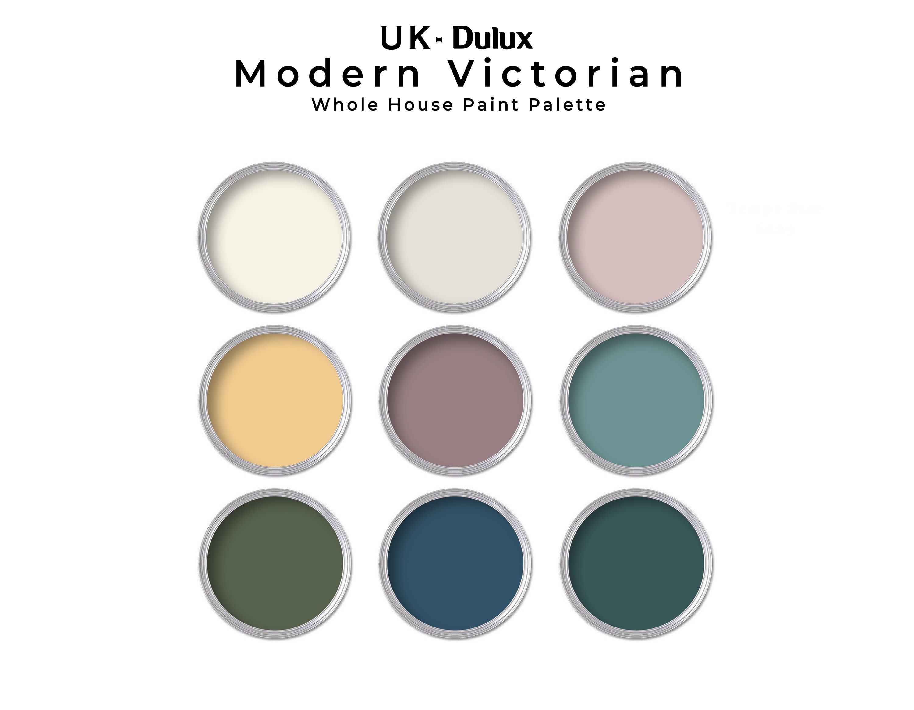 UK Dulux Victorian Paint Color Palette | Modern Victorian Dulux UK ...