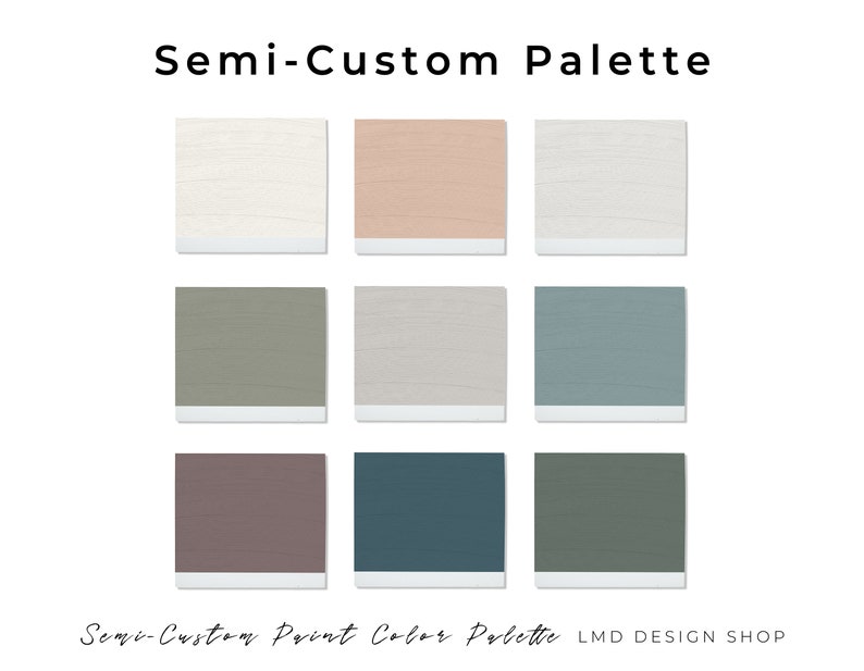 Custom Paint Color Palette Home Paint Color Scheme Custom - Etsy