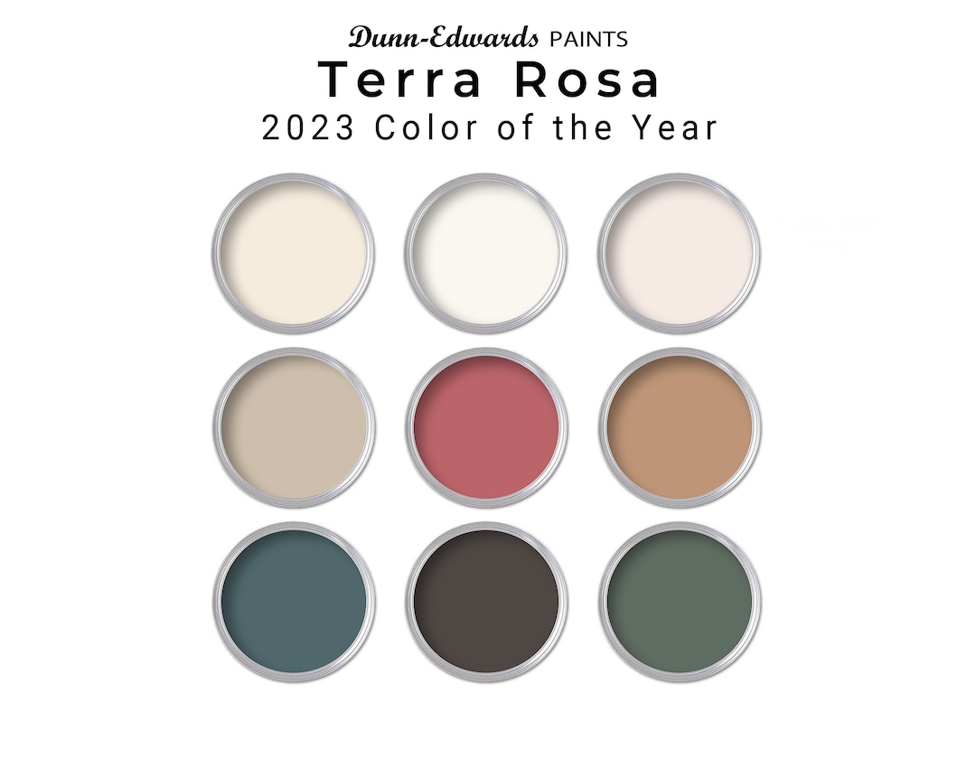 Dunn-edwards 2023 Terra Rosa Paint Palette | Whole House Paint Palette ...