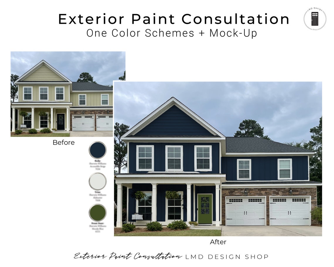 Additional Paint Color Scheme for Exterior Paint Color - Etsy