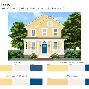Yellow Exterior Paint Home Palettes | Yellow House Exterior Paint ...