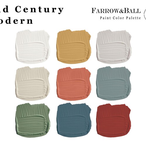 Sherwin Williams Mid Century Modern Palette Interior Paint - Etsy