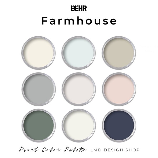 Behr Paint Color Palette - Etsy